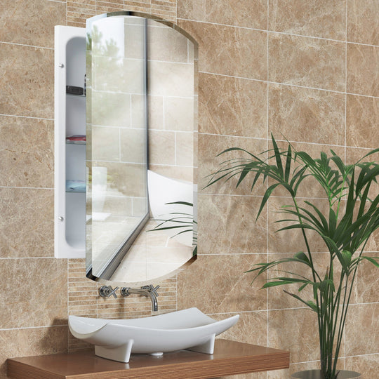 Arched Recessed Frameless Medicine Cabinet Mirror | HeadWestMirror.com
